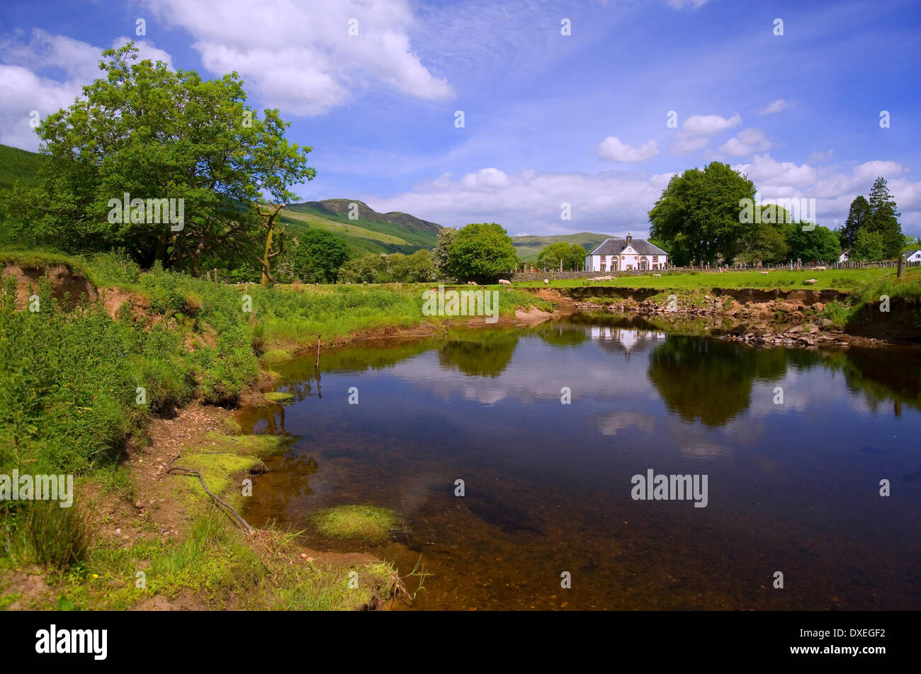 Kilmodan Church, a Georgian T-Plan design, Glendaruel, Argyll Stock ...