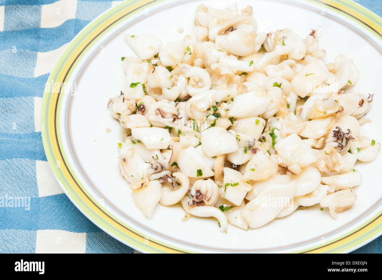 sepia prepared on a background of blue squares Stock Photo - Alamy