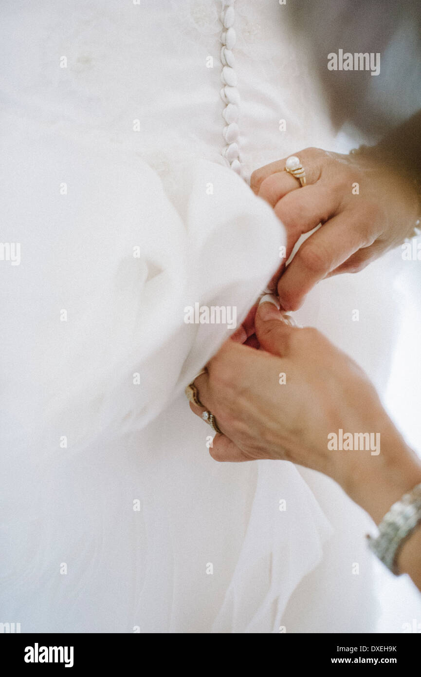 hands close dress of bride Stock Photo - Alamy