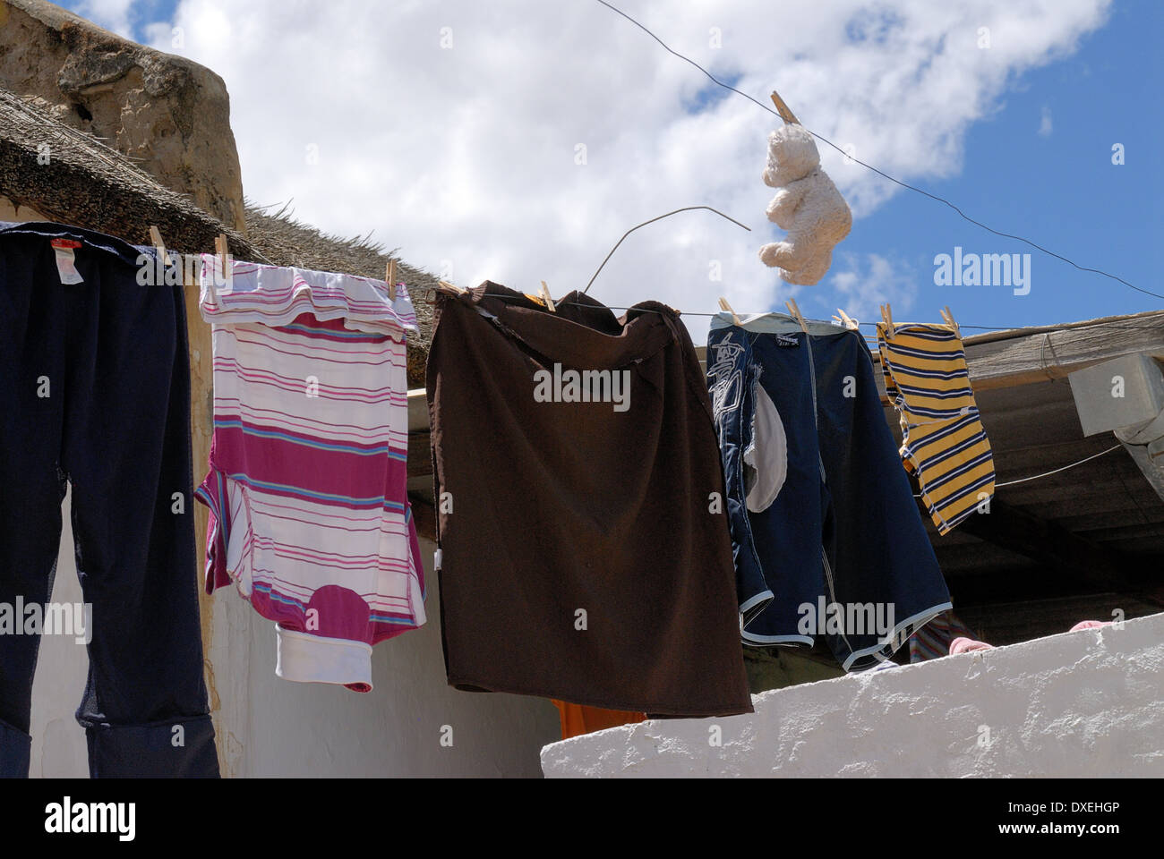 Quirky washing line hi-res stock photography and images - Alamy