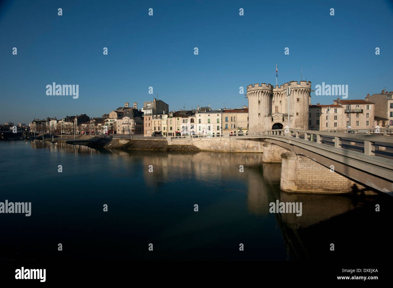 Verdun Town on the River Meuse. WW1 Battlefield site, Verdun-sur-Meuse ...