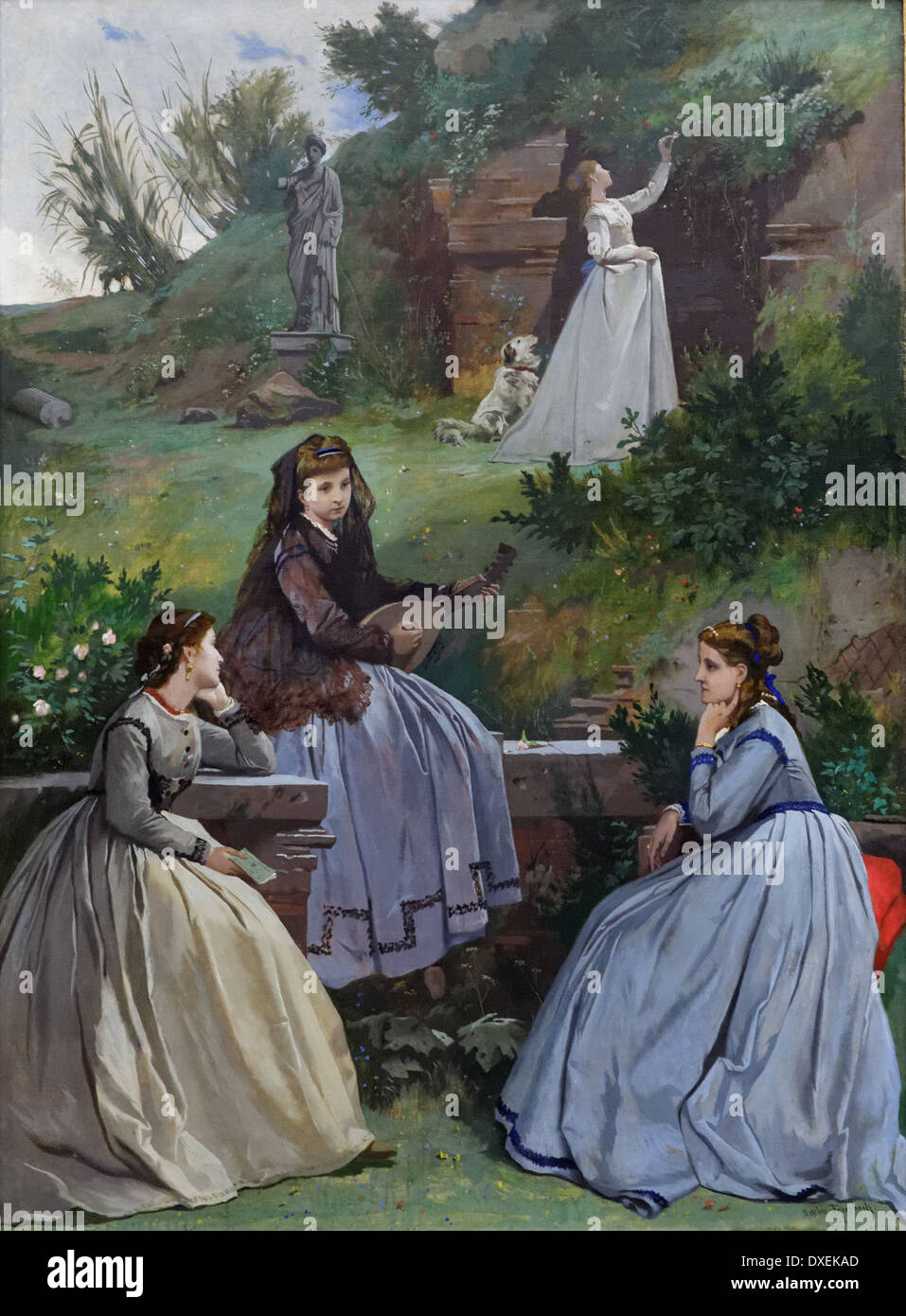 Anselm Feuerbach - Spring Scene - 1868 - XIX th century - German school ...