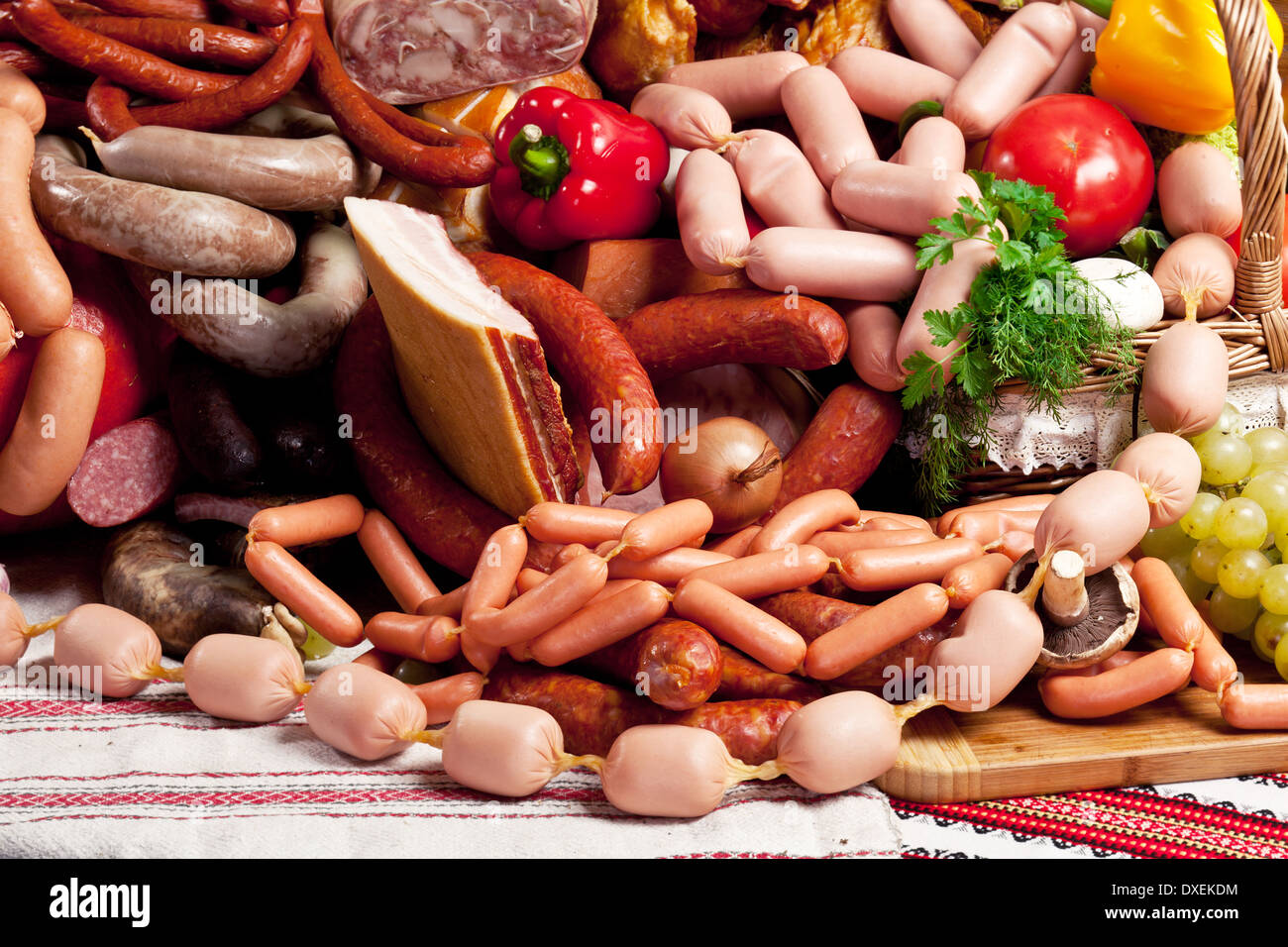 Sausage variety hi-res stock photography and images - Alamy