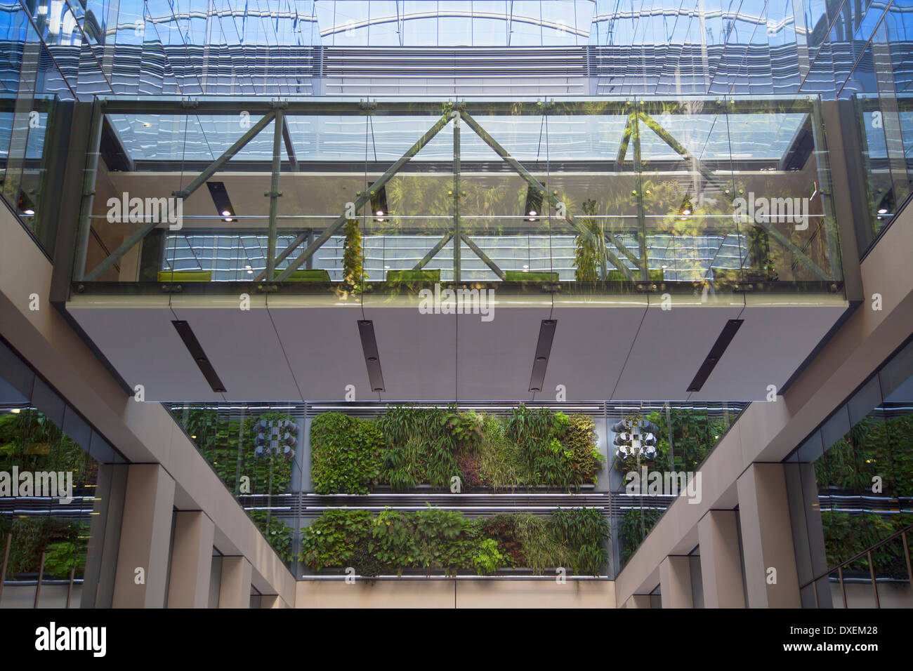 Interior of Atrium on Takutai shopping mall in Britomart precinct ...