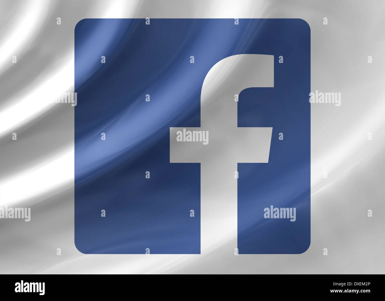 Facebook logo symbol icon emblem flag Stock Photo - Alamy