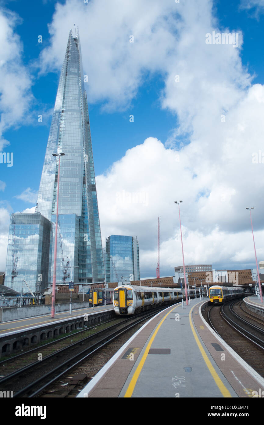 The Shard from London Bridge station Stock Photo - Alamy