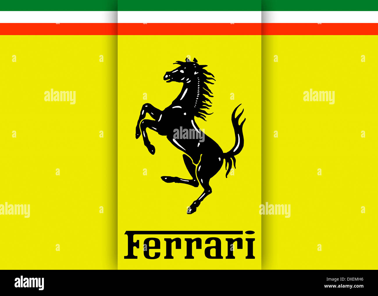 Ferrari logo flag symbol icon hi-res stock photography and images - Alamy