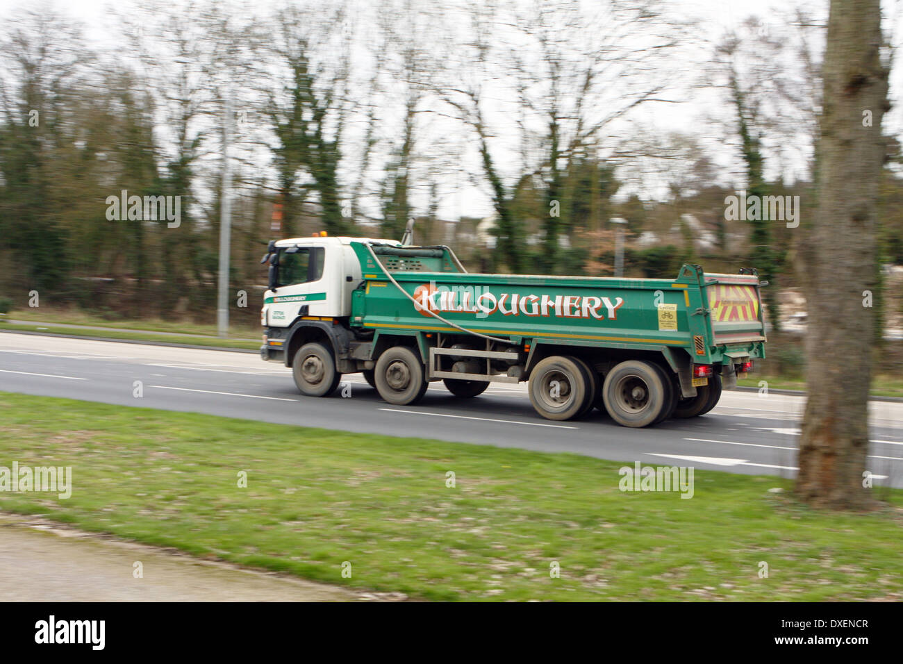A Killoughery truck traveling along the A23 road in Coulsdon, Surrey ...