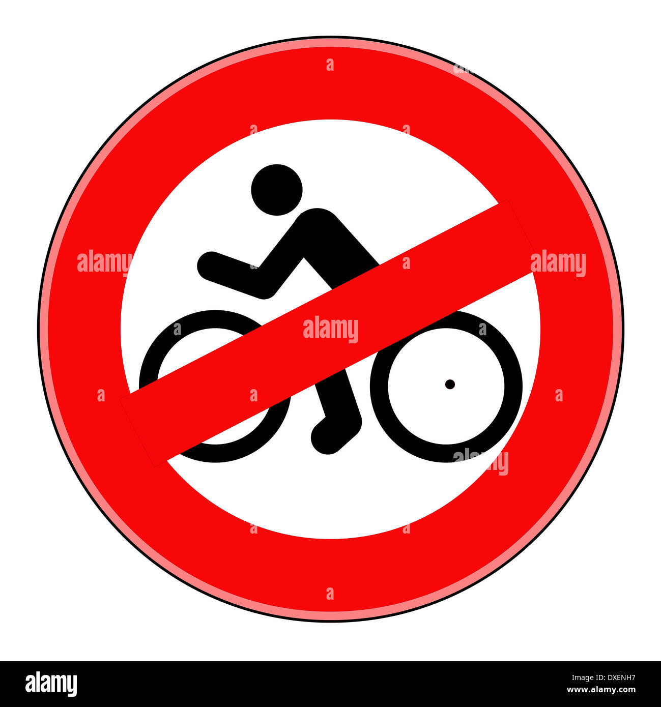 Vector sign ban Stock Photo - Alamy