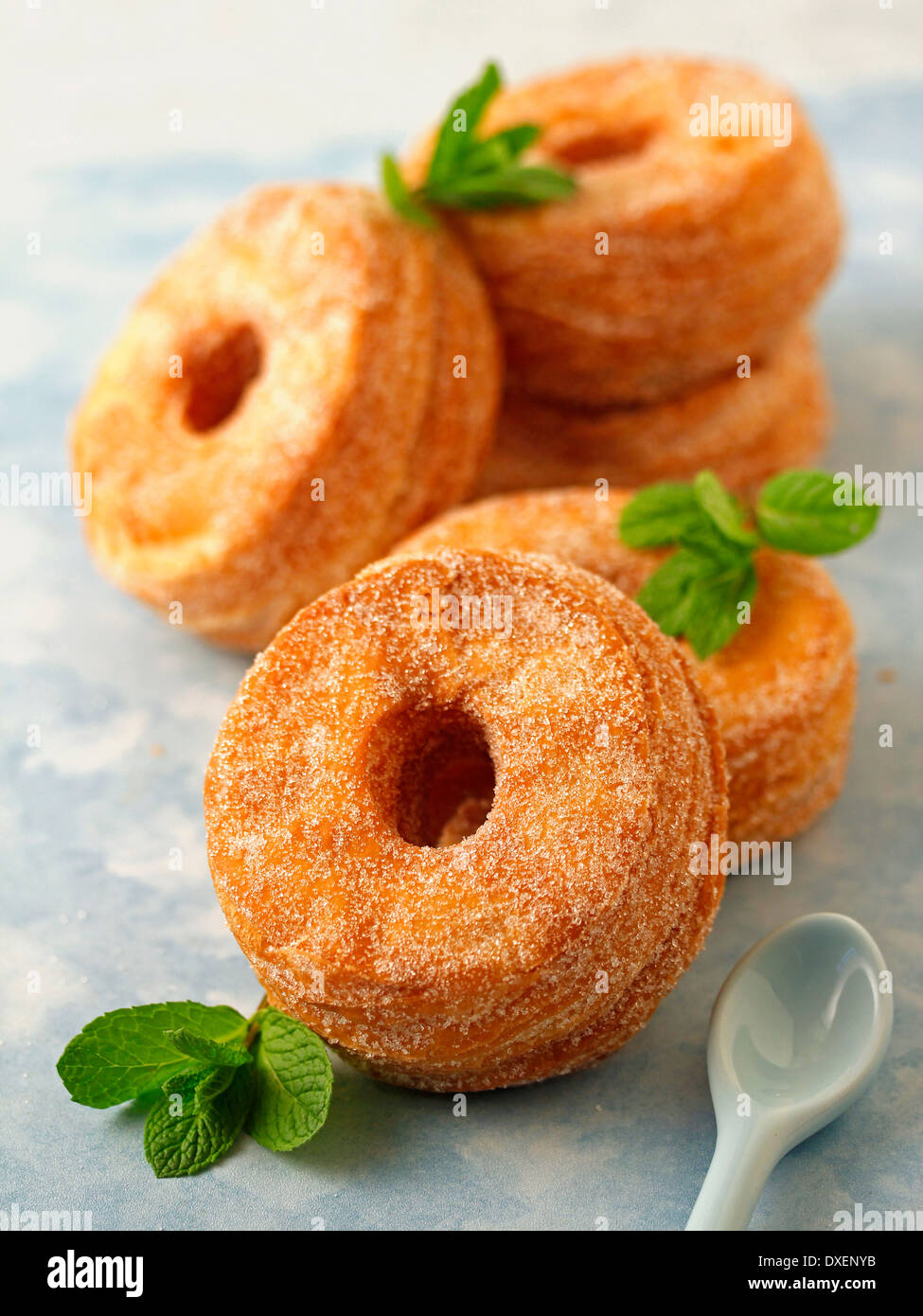 Basic cronuts. Recipe available Stock Photo - Alamy