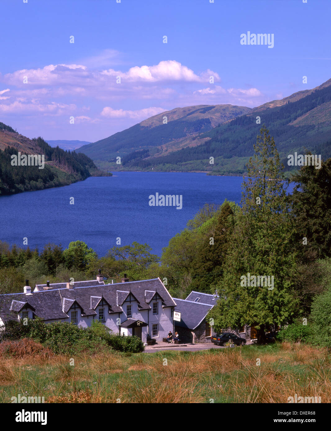 Summer view towards Loch Eck from Whistlefield hotel looking north ...