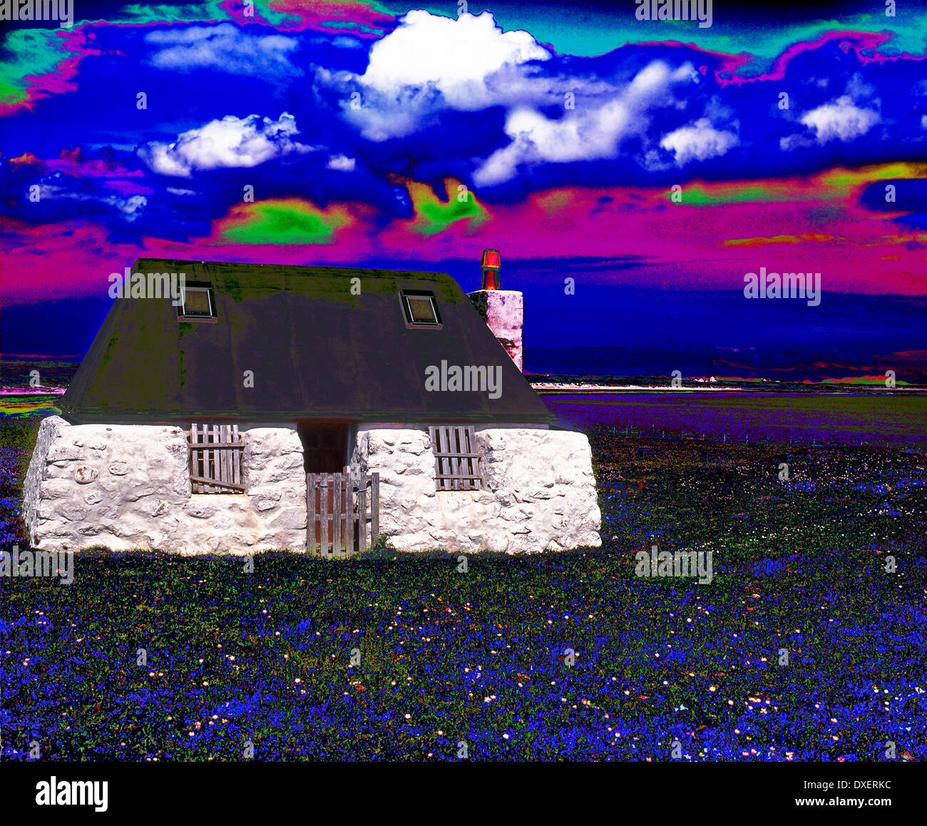 Scottish croft painting hi-res stock photography and images - Alamy