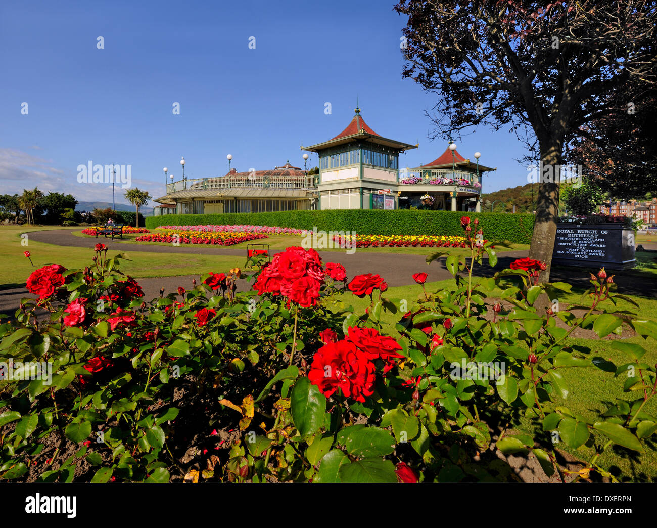 Esplanade gardens and the discovery centre in Rothesay on the island of ...