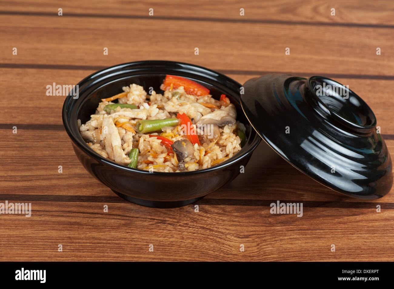 Rice chicken vegetable Stock Photo - Alamy