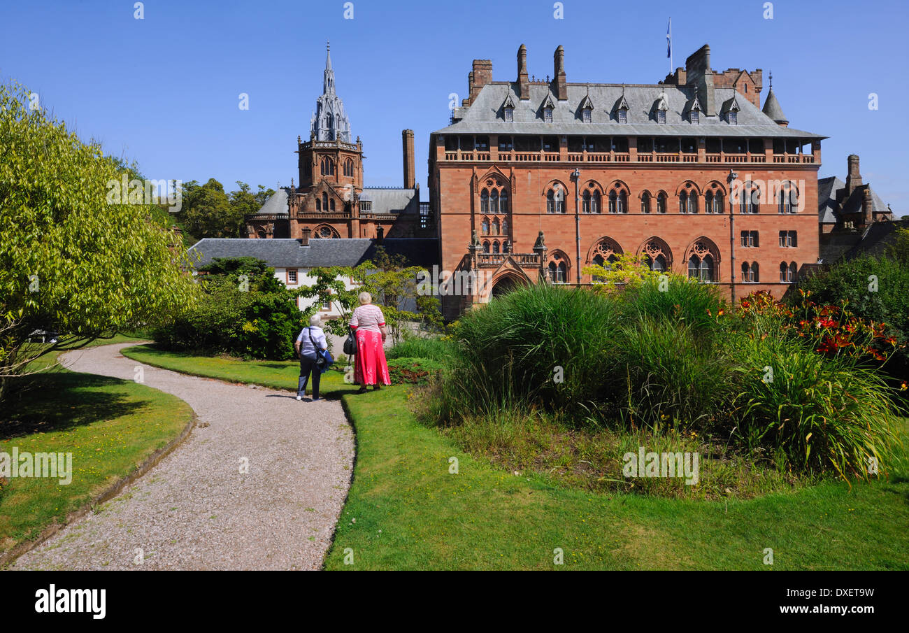 Mounta Stuart house and garden on the island of Bute.Firth of clyde ...