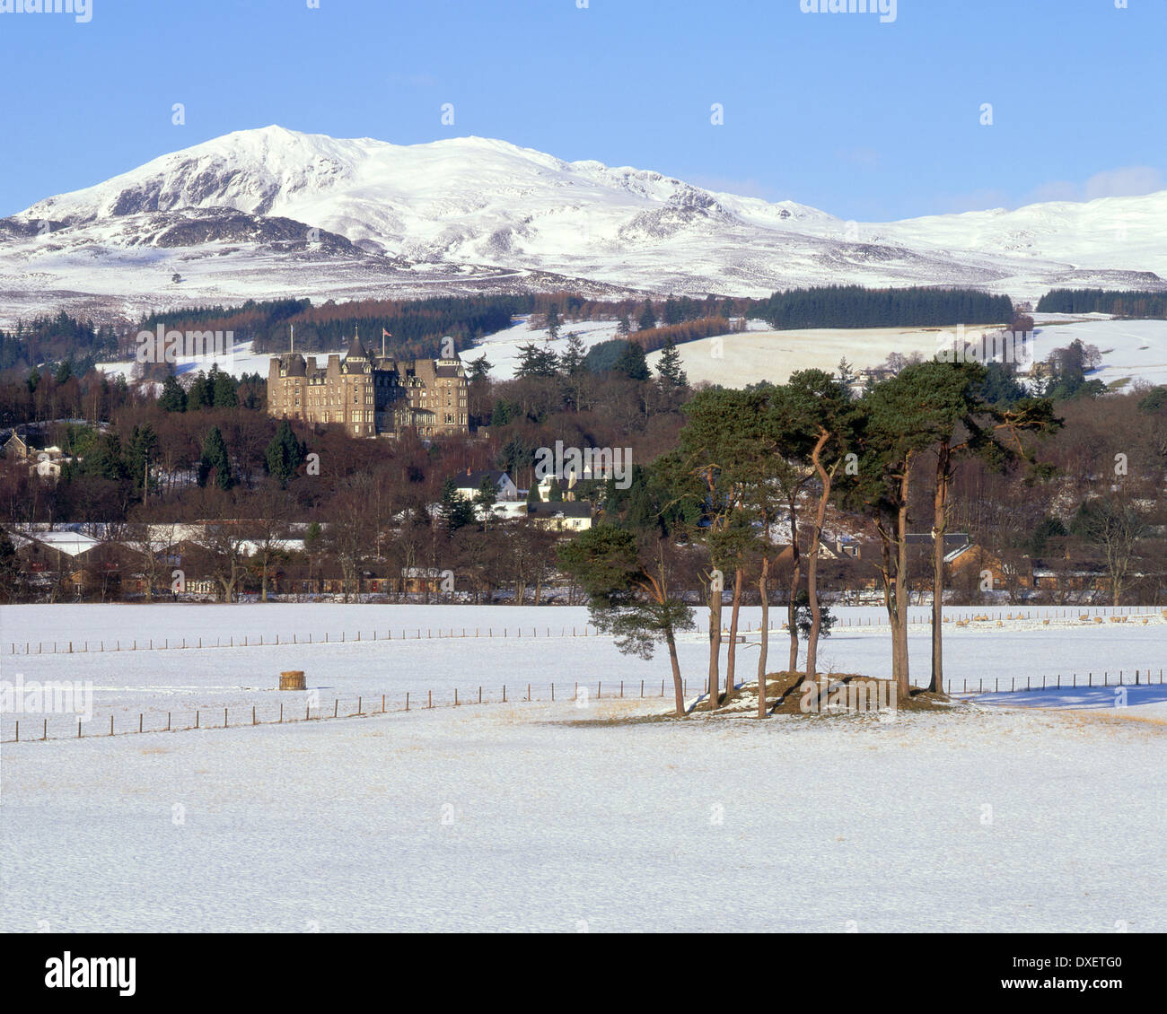 Winter view of Pitlochry, Perthshire Stock Photo - Alamy