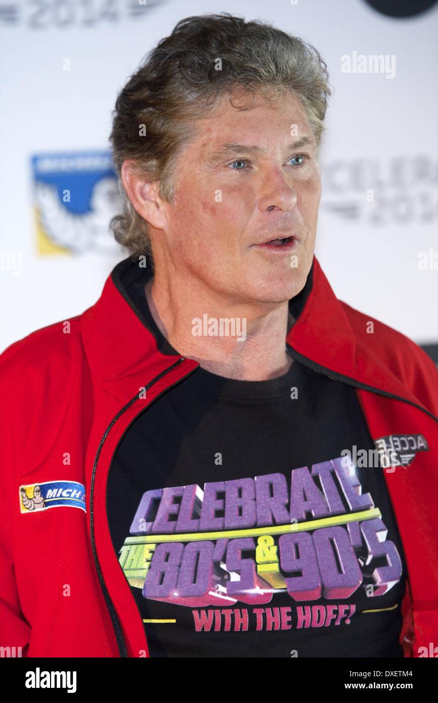 Madrid, Spain. 25th Mar, 2014. US Actor David Hasselhoff presents ...