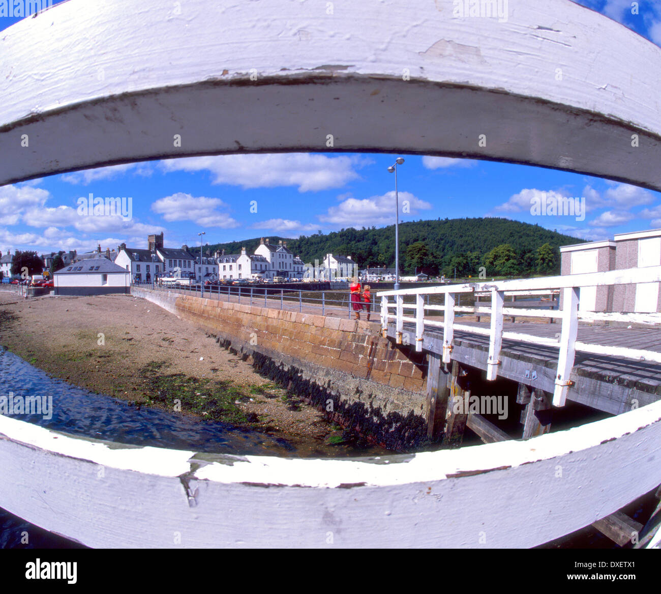 unusual view of inveraray from the pier,loch fyne,argyll Stock Photo ...