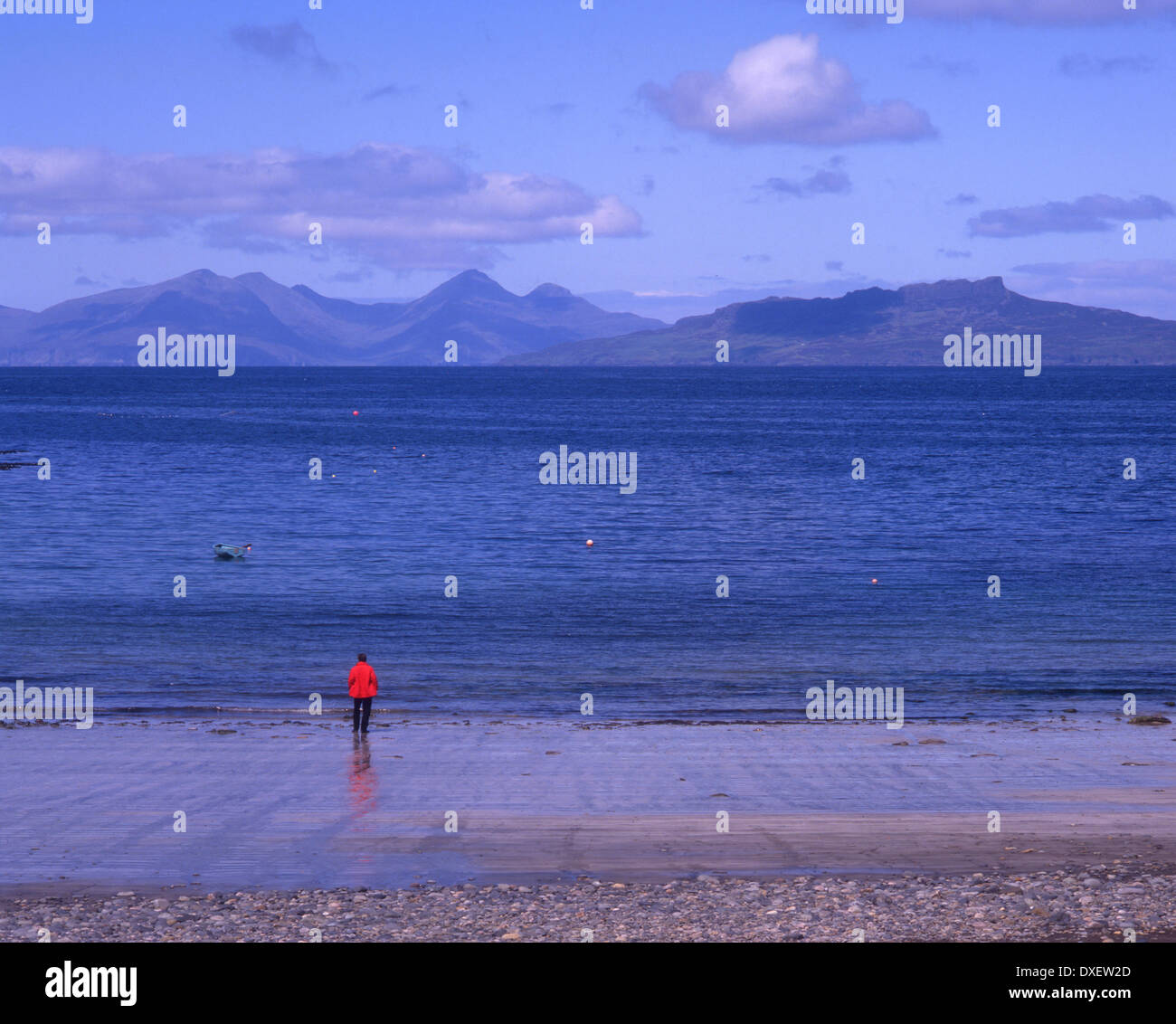 View towards Islands of Eigg and Rhum from Fascadale,ardnamurchan ...