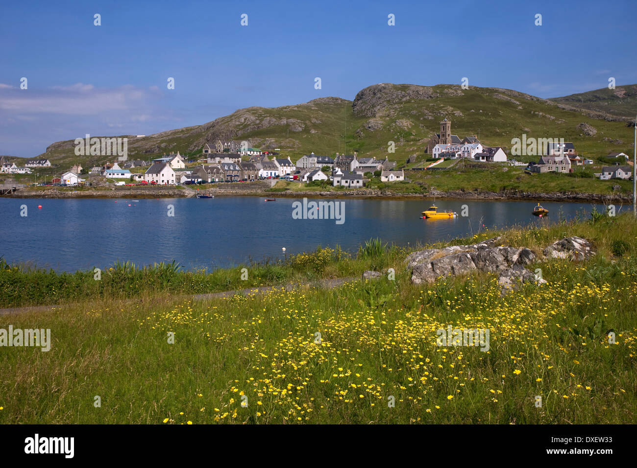 Castlebay, Isle of Barra, Outer Hebrides Stock Photo - Alamy