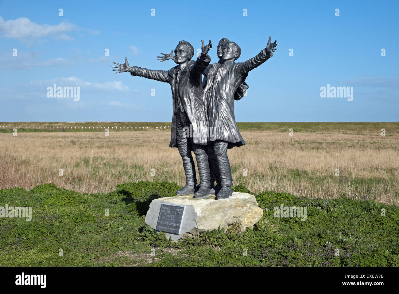 Short Brothers statue - Leysdown, Isle of Sheppey, Kent, UK, England ...