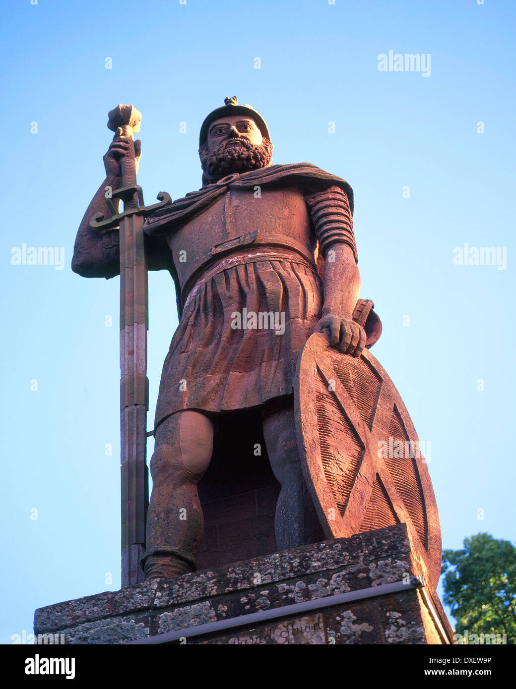 William Wallace Statue - Scottish Borders Stock Photo - Alamy