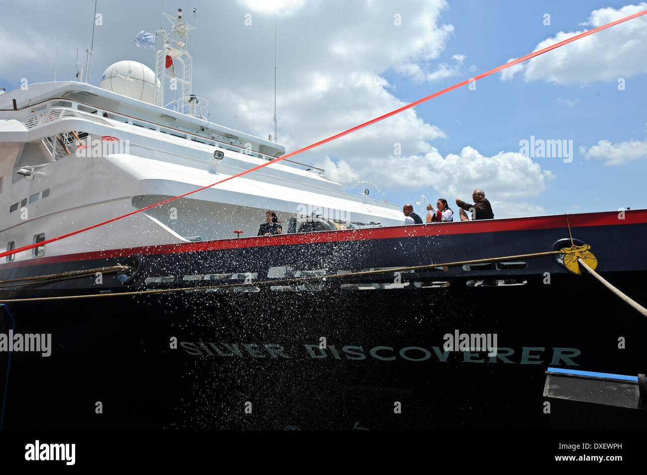 Launching ship ceremony hi-res stock photography and images - Alamy