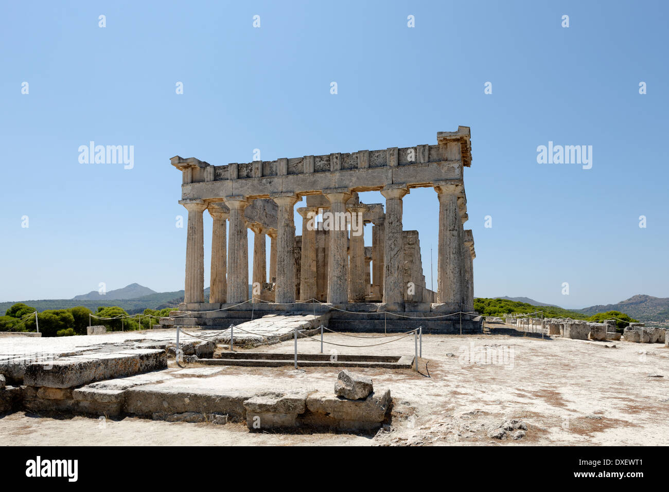 Temple of aphaia altar hi-res stock photography and images - Alamy