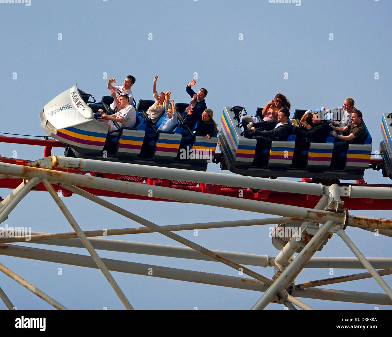 Blackpool pleasure beach rides hi-res stock photography and images - Alamy