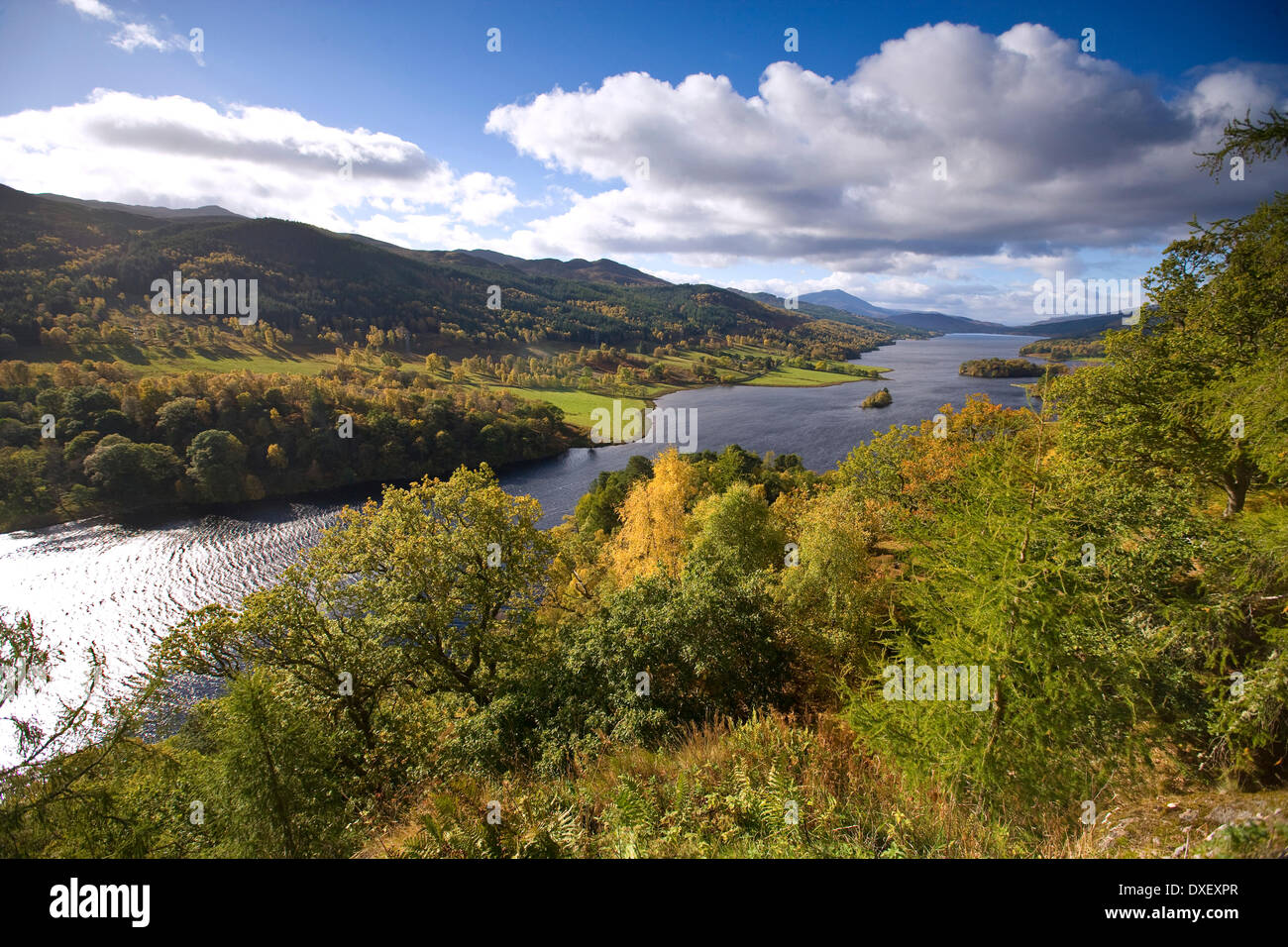 The Queens View, Loch Tummel, Perthshire Stock Photo - Alamy