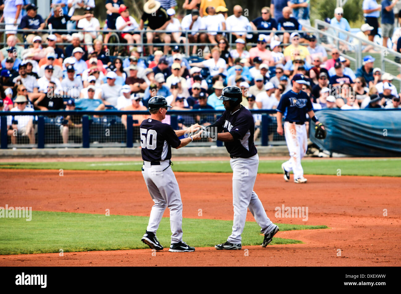 Action packed day at the Tampa Bay Rays and NY Yankee's baseball game ...