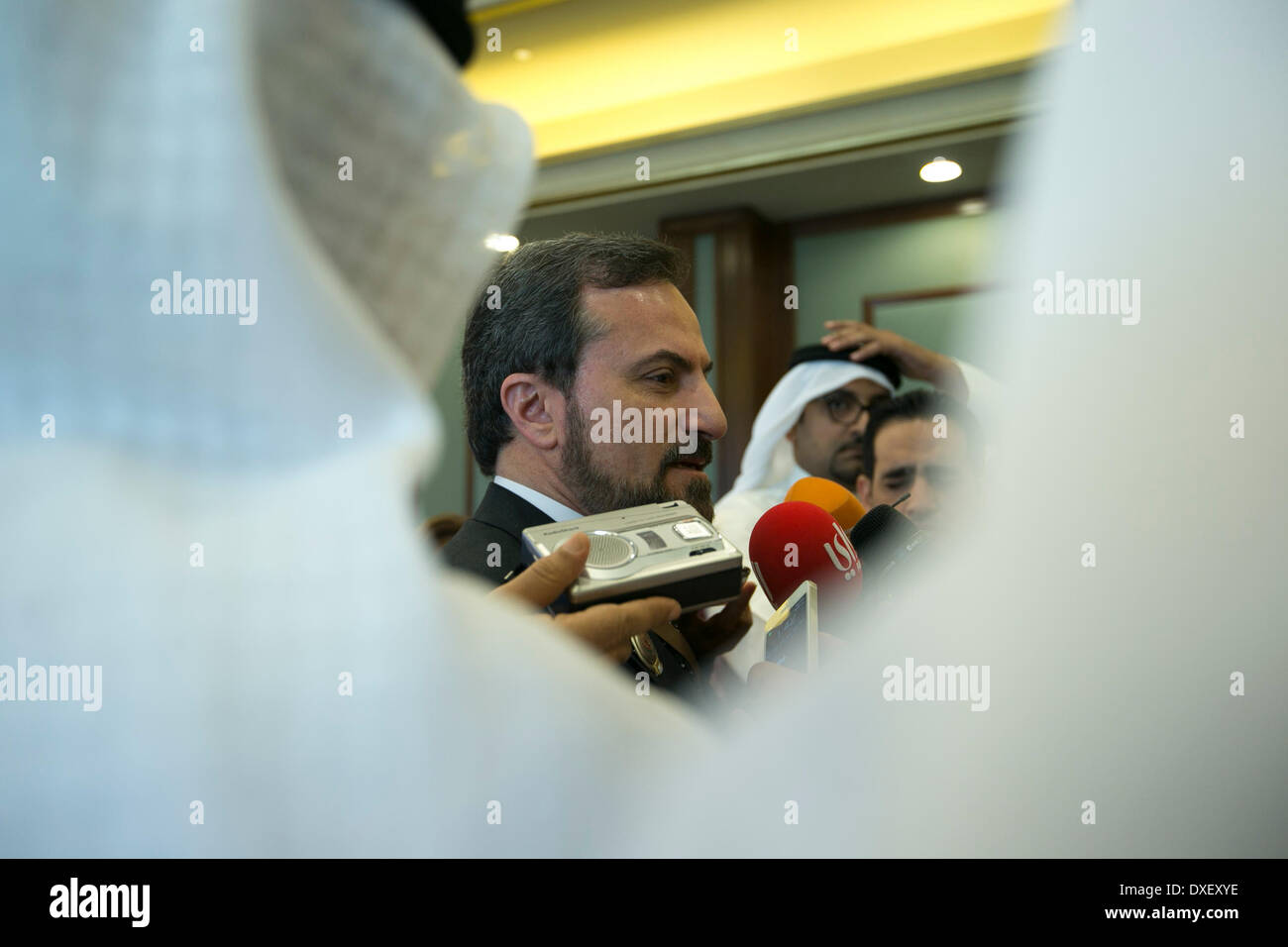 Kuwait City, Kuwait. 25th Mar, 2014. Loai Safi, spokesman for the ...