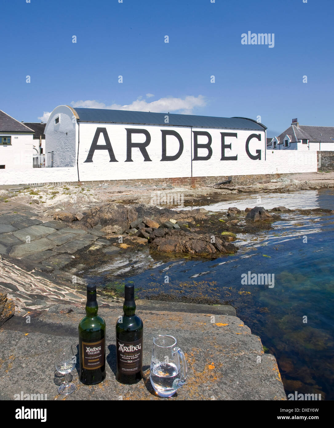 Ardbeg Distillery, Islay Stock Photo - Alamy