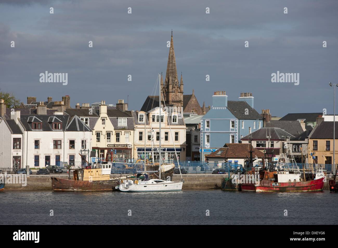 Stornoway harbour Island of Lewis Stock Photo - Alamy