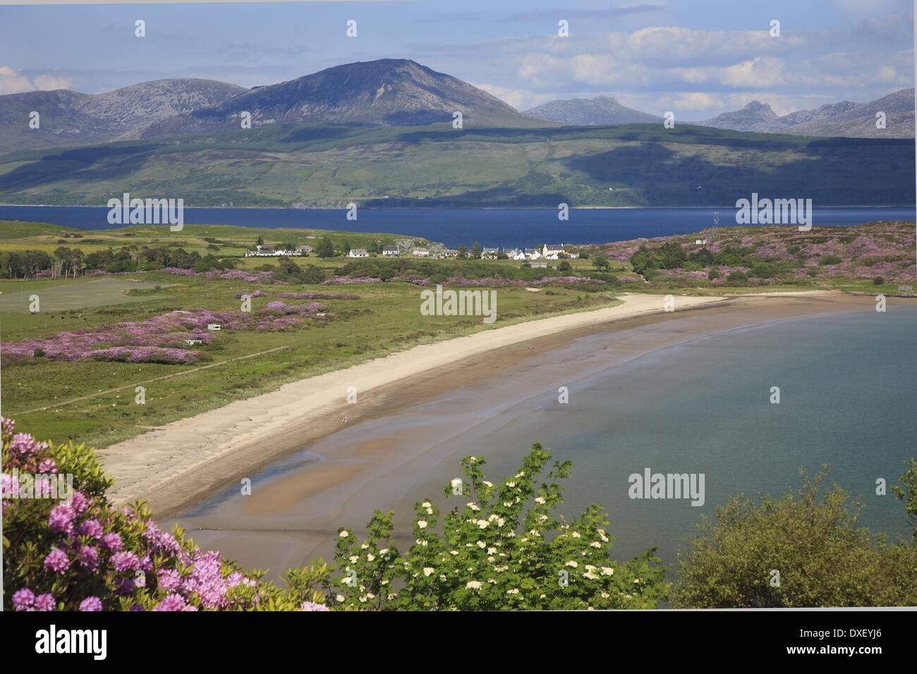 Arran from across Carradale bay,Kintyre Stock Photo - Alamy