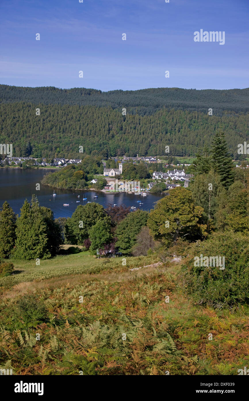 Late summer view of Kenmore, Loch Tay Stock Photo - Alamy
