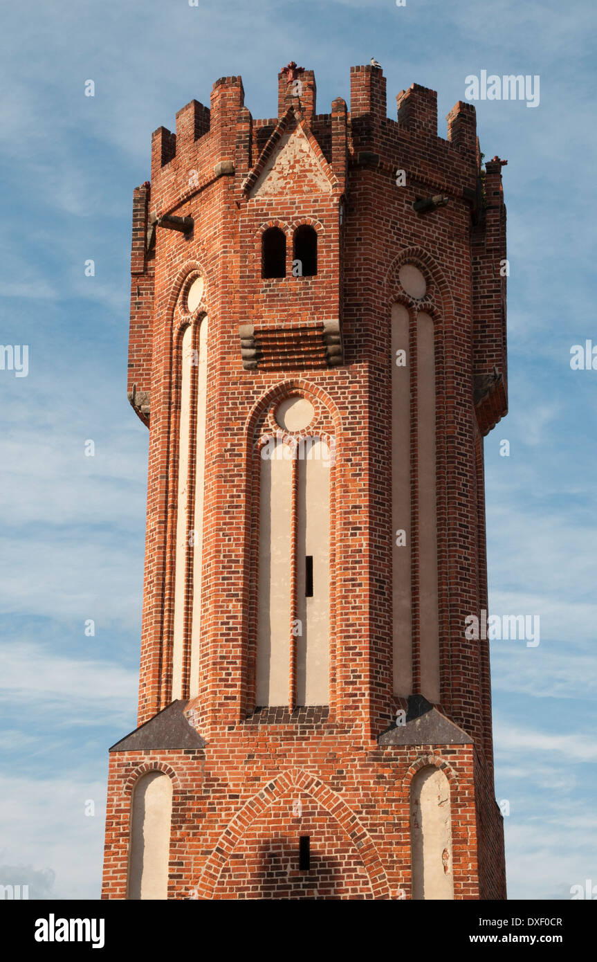 The owl tower in Germany's Tangermuende was build in 1300 as part of ...