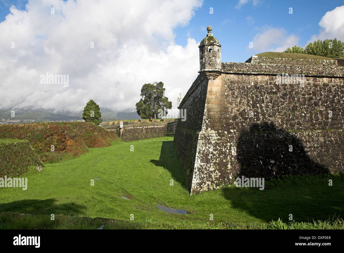 Fortifications and town walls, Valenca do Minho, Portugal Stock Photo ...