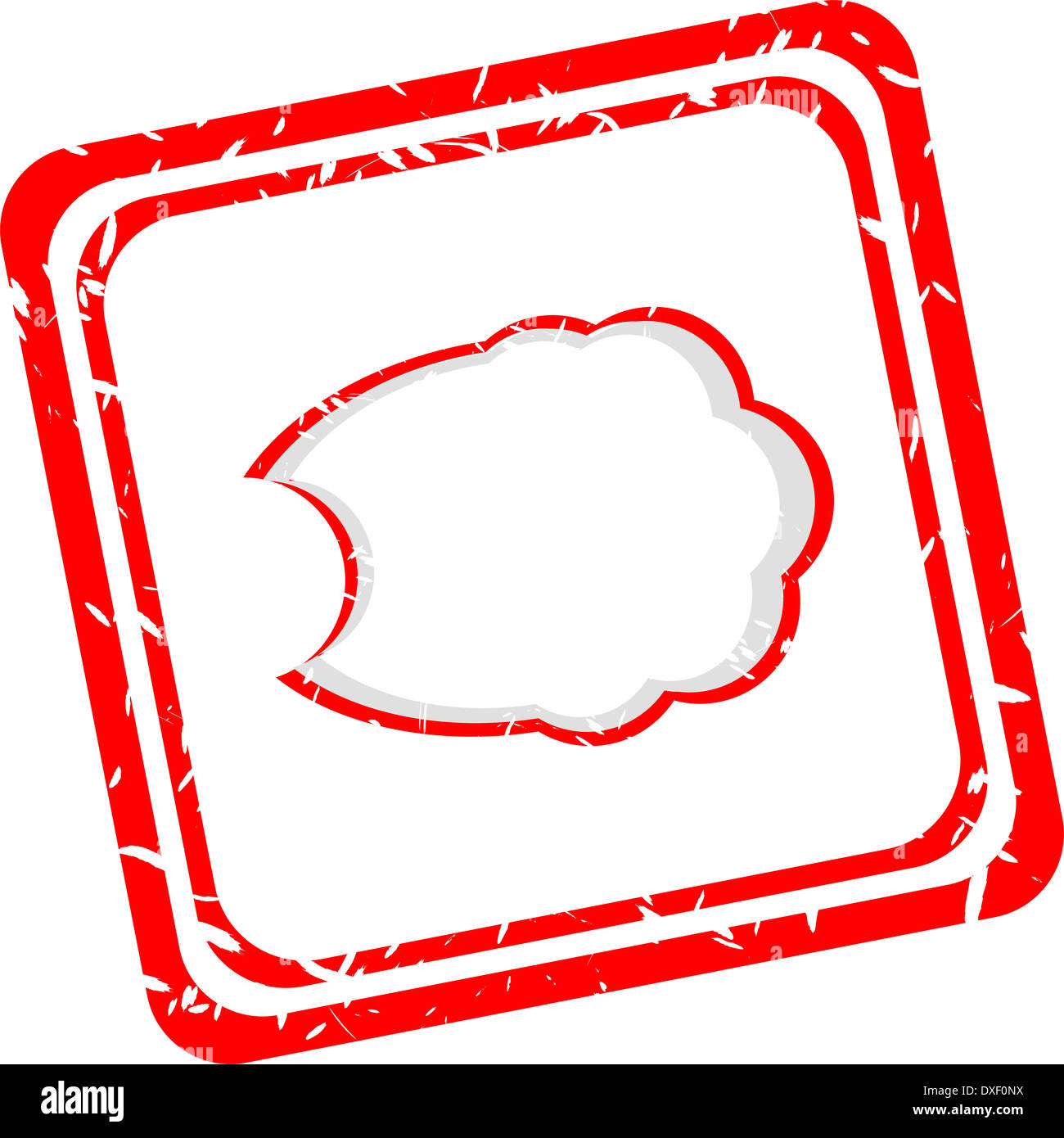 abstract red cloud signs, web symbols and icons Stock Photo - Alamy
