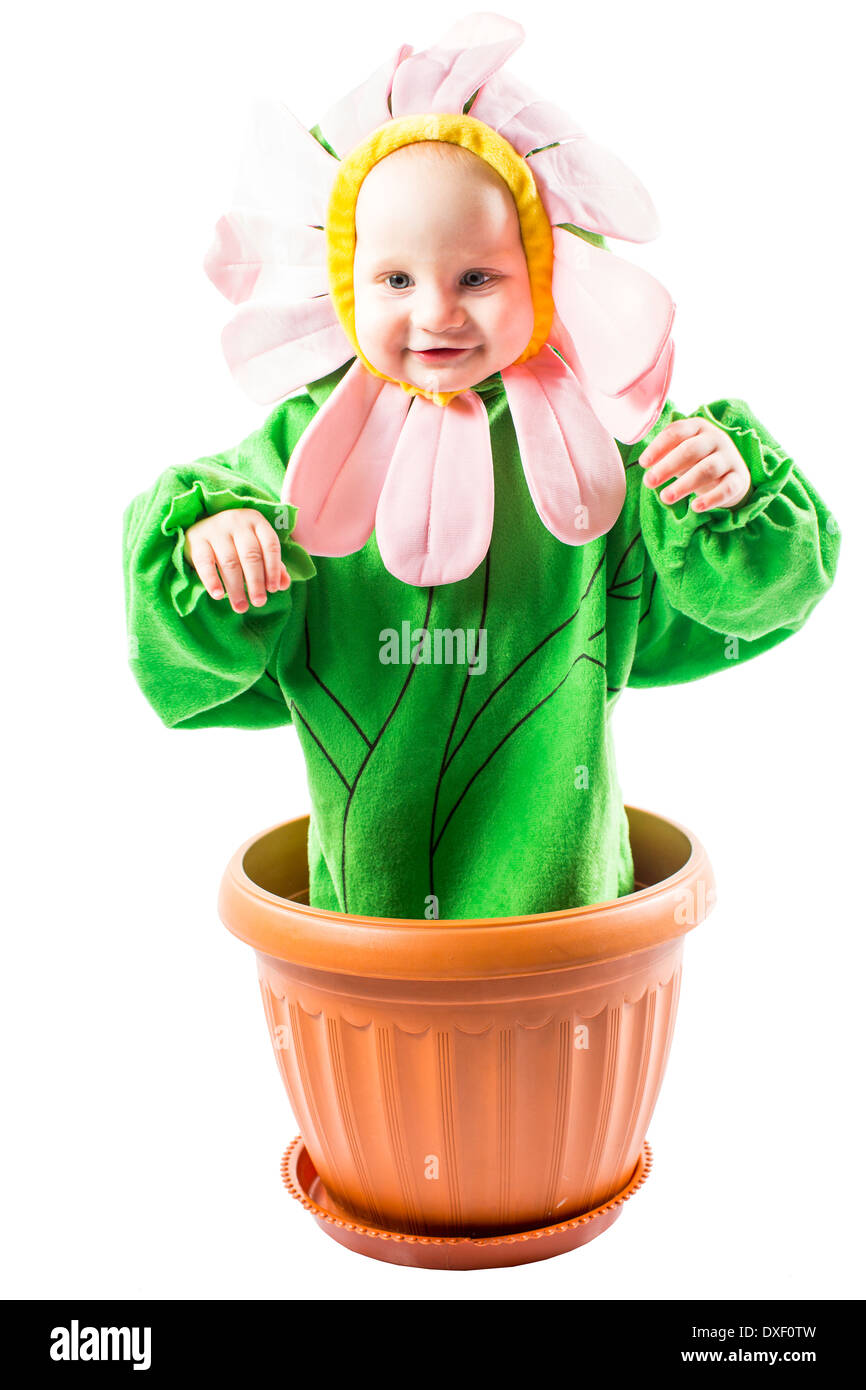 Baby In Flower Pot