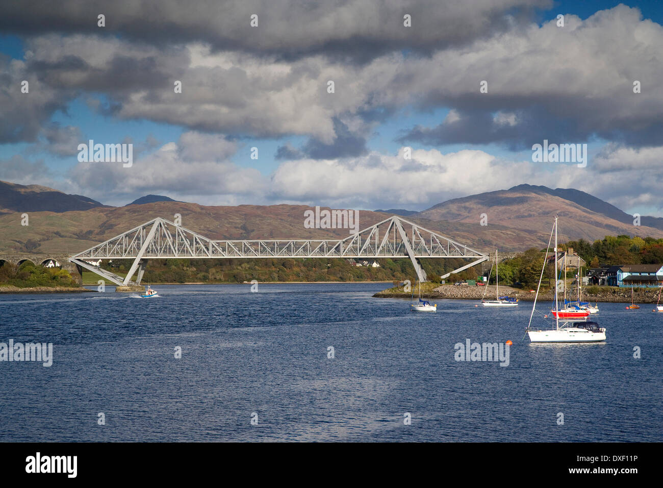 Connel Bridge, and village Argyll Stock Photo - Alamy