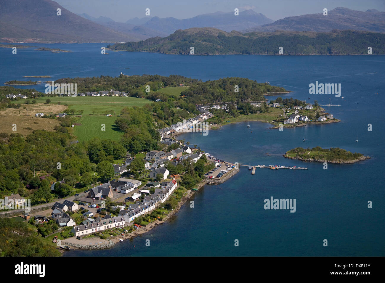 Aerial view plockton scotland hi-res stock photography and images - Alamy