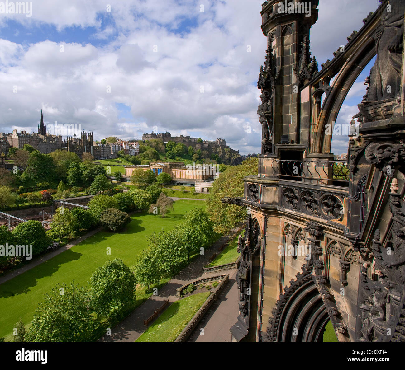Edinburgh monument castle hi-res stock photography and images - Alamy