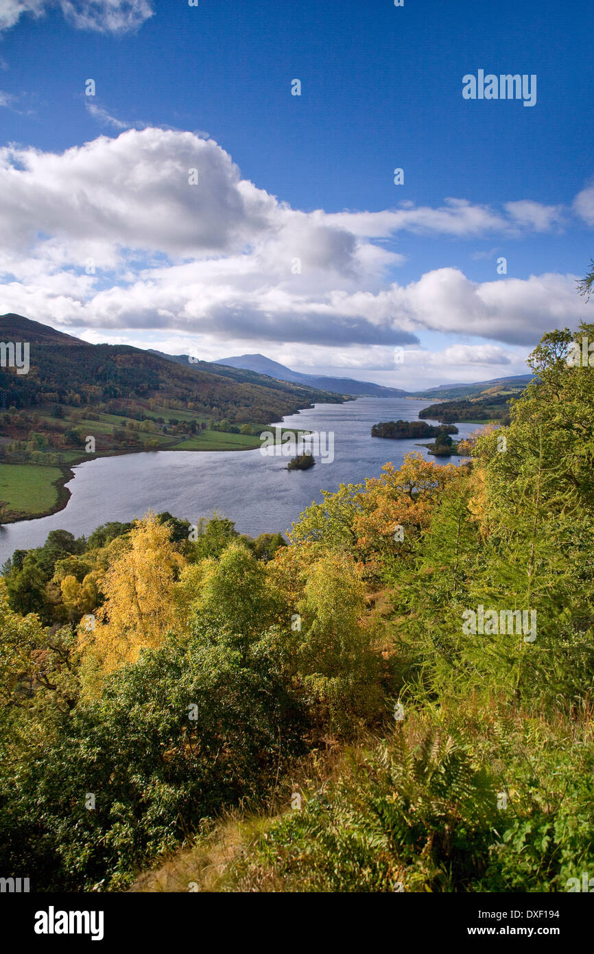 Loch Tummel as seen from the Queens view, Perthshire Stock Photo - Alamy