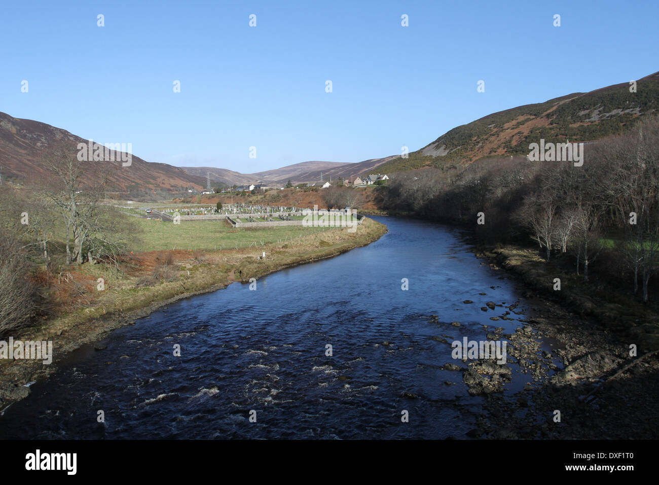 River Helmsdale Scotland March 2014 Stock Photo - Alamy