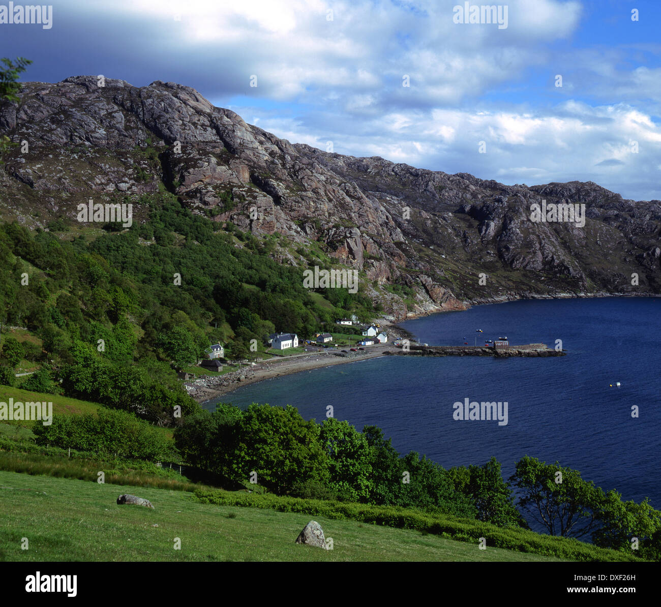 Lower Diabaig, Loch Torridon, Wester Ross, N/W Highlands Stock Photo ...