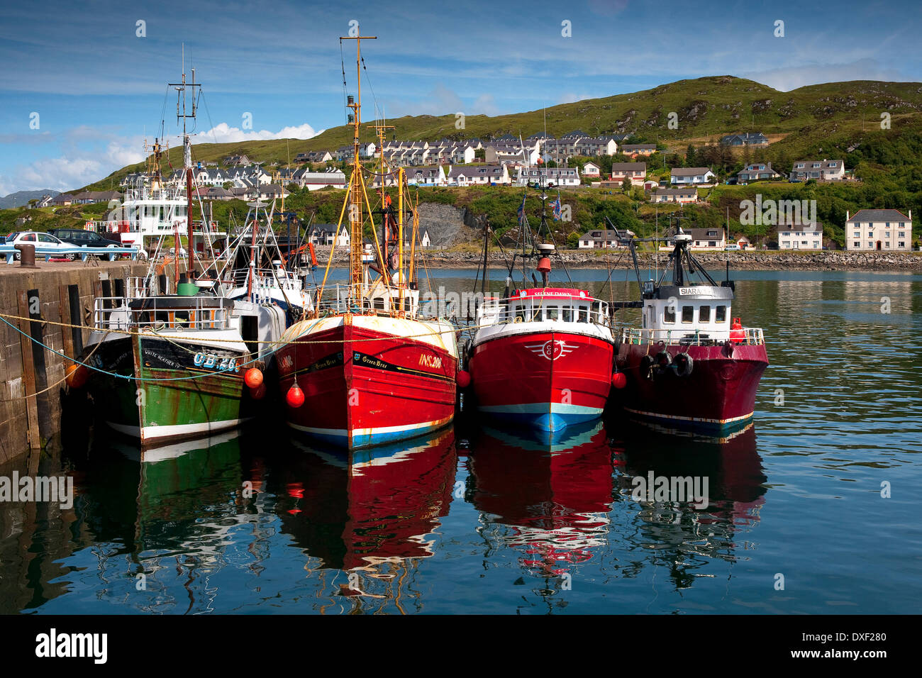 Fishing boats in Mallaig harbour,Mallaig,west-highlands. scotland Stock ...