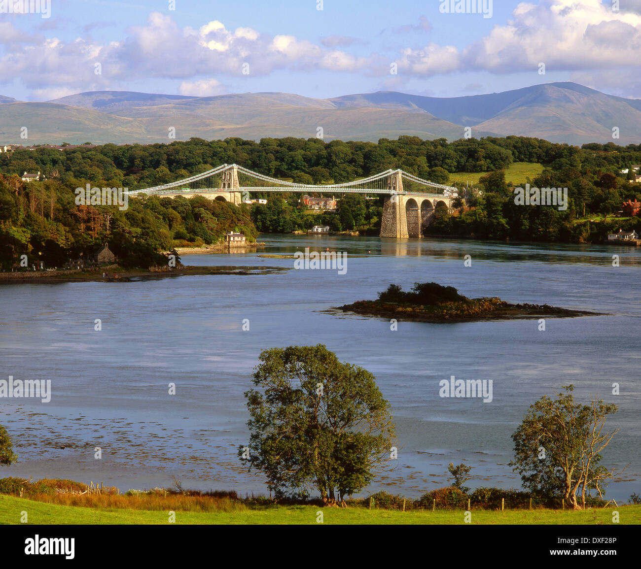 Menai Bridge, Porthaethwy, Wales Stock Photo - Alamy