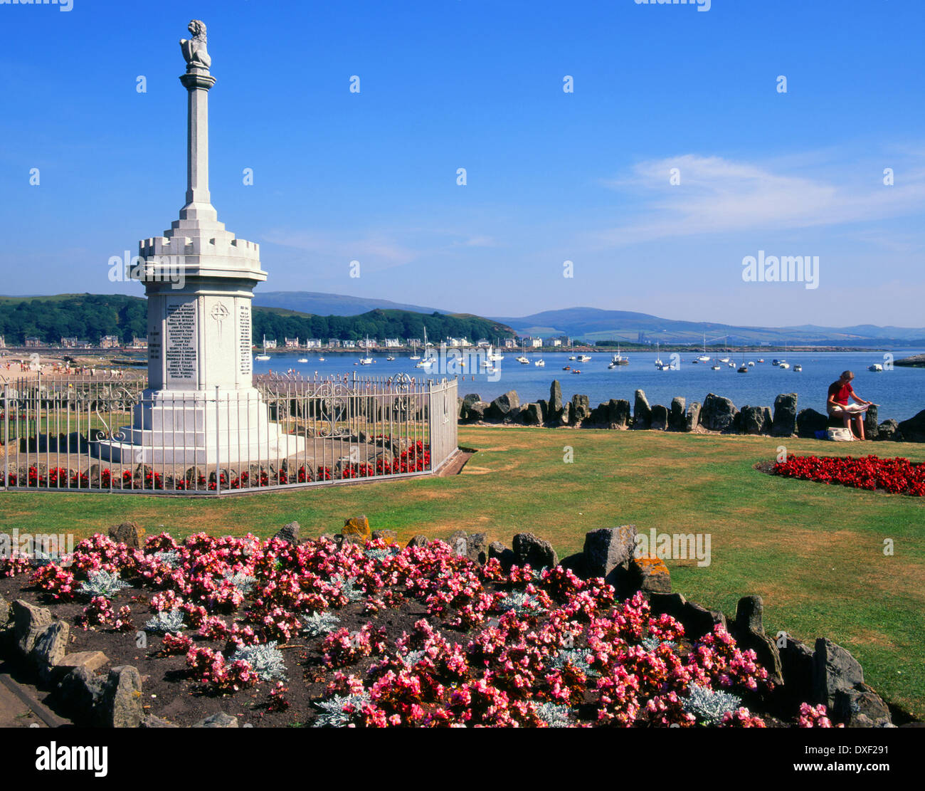 Millport Esplanade Isle of Great Cumbrae Island.Clyde Stock Photo - Alamy