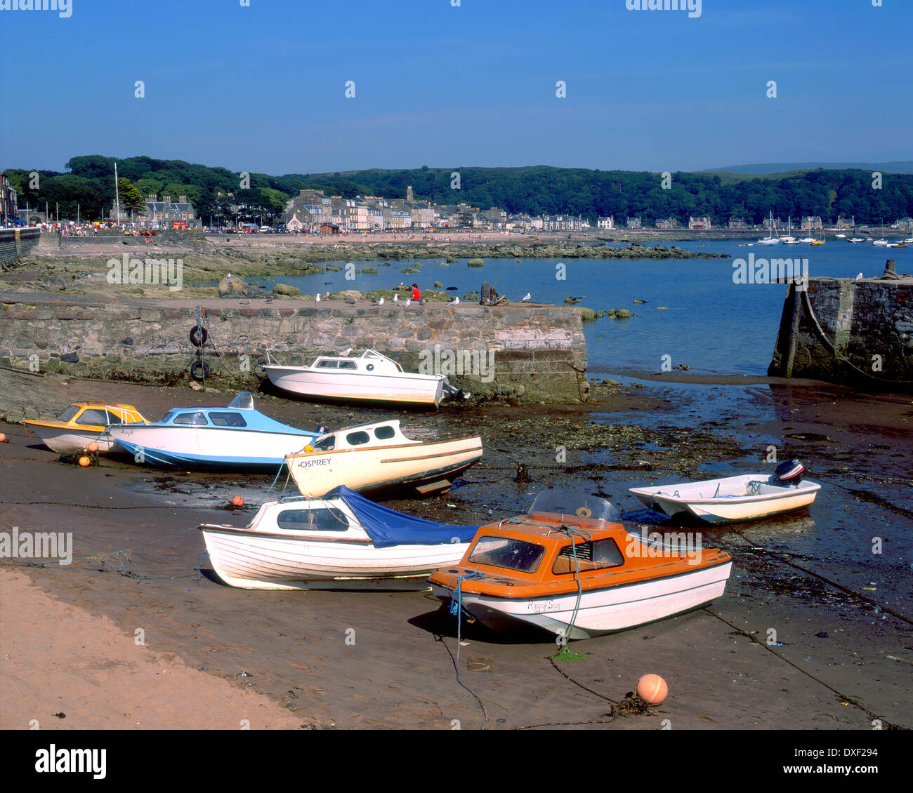 Millport town and harbour,great cumbrae island,firth of clyde,scotland ...